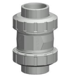 PVC-C Check Valve | Plain | EPDM | Metric | + GF