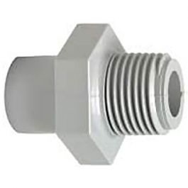 PVC-C Spigot Adaptor | Male | Plain x Thread | Metric | + GF