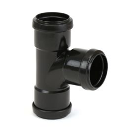 Floplast Push-Fit Waste Tee Black | Push Fit | Pipestock