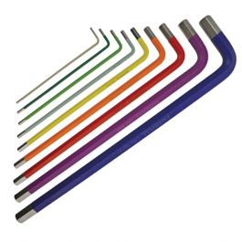 Coloured Long Arm Hex Key Set | Allen Keys | Faithfull