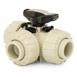 PPh Durapipe 3-Way Ball Valve | PPh Valves & Strainers