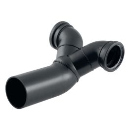 HDPE Double Connection Bend Offset 90 | Geberit