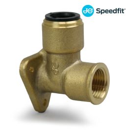 JG Speedfit Brass Back Plate Elbow | Plumbing & Heating | Pipestock