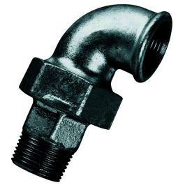 Union Elbow 90 Male x Female | Crane | Malleable Iron | Black