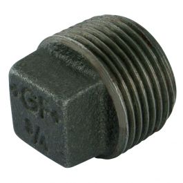 Plug Hollow | Malleable Iron | Black