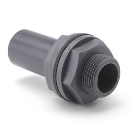 PVC Tank Connector | Plain x Threaded Inch | PVC Pipe Fittings