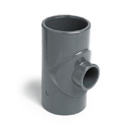 Reducing Tee 90° | Plain Metric | PVC Pipe Fittings