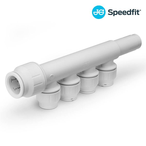 JG Speedfit 4-Port Manifold With Stem | Pipestock