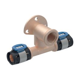 Geberit Flowfit Wall Plate Tee Elbow 90 | Press Fit | Pipestock