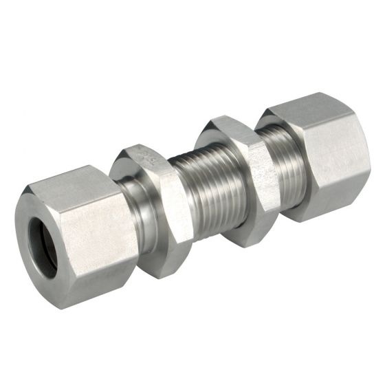 Straight Bulkhead | Stainless Steel | DIN 2353