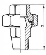 Unions Male x Female | Galvanised EE | Malleable Iron