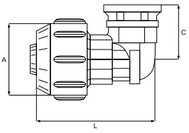 Compression Fitting Elbow Female Adaptor | Protecta-Line