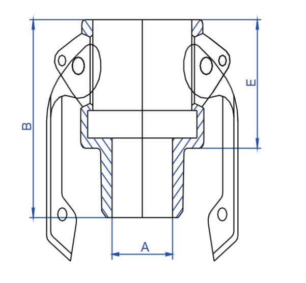 Type B Coupling | Aluminium | Camlock Hose Fittings