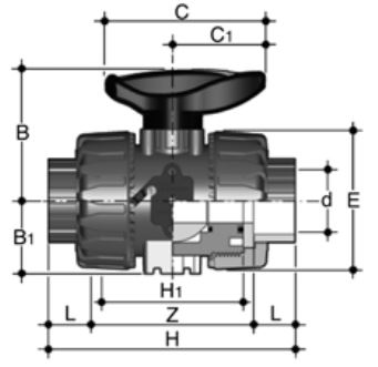 VKD DU Ball Valve EPDM | Valves | ABS | Durapipe