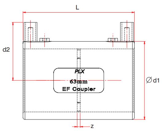 Coupling | Single Wall | Blue | Durapipe PLX