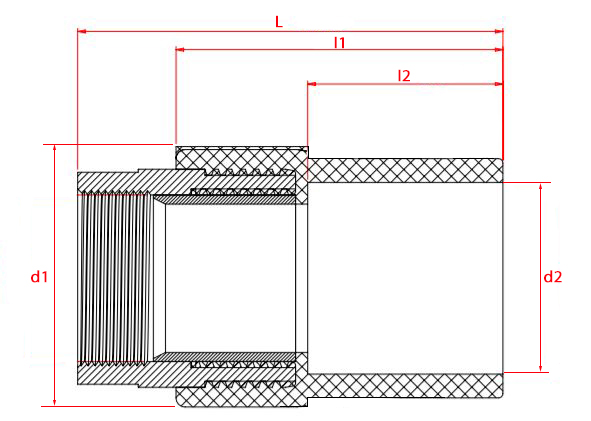Spigot x Female BSP | Single Wall | Durapipe PLX