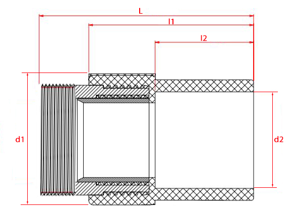 Spigot x Male BSP | Single Wall | Durapipe PLX