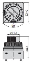 2 Position Selector Switch BSPP | Panel Mount Valves | Pneumatic