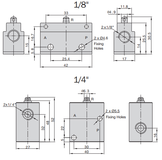 Basic BSPP | Panel Mount Valves | Pneumatic