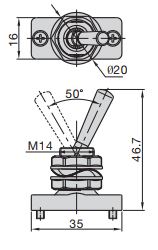 Lever/Lever Metric | Panel Mount Valves | Pneumatic