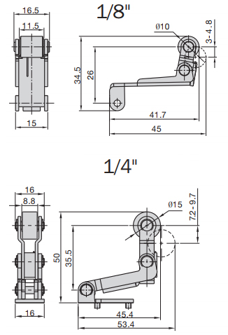 One Way Roller Lever BSPP | Panel Mount Valves | Pneumatic