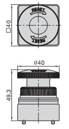 Palm Button Latching Metric | Panel Mount Valves | Pneumatic