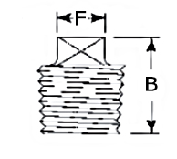 Plug Solid | Crane | Malleable Iron | Black