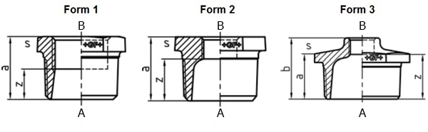Reducing Bush Male x Female | Malleable Iron | Black