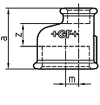 Reducing Socket Eccentric | Malleable Iron | Black