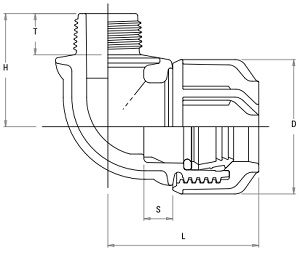 Philmac Compression Male Elbow X BSP | Philmac Fittings