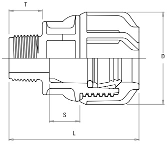 Philmac Compression Male Adaptor | Philmac Pipe Fittings